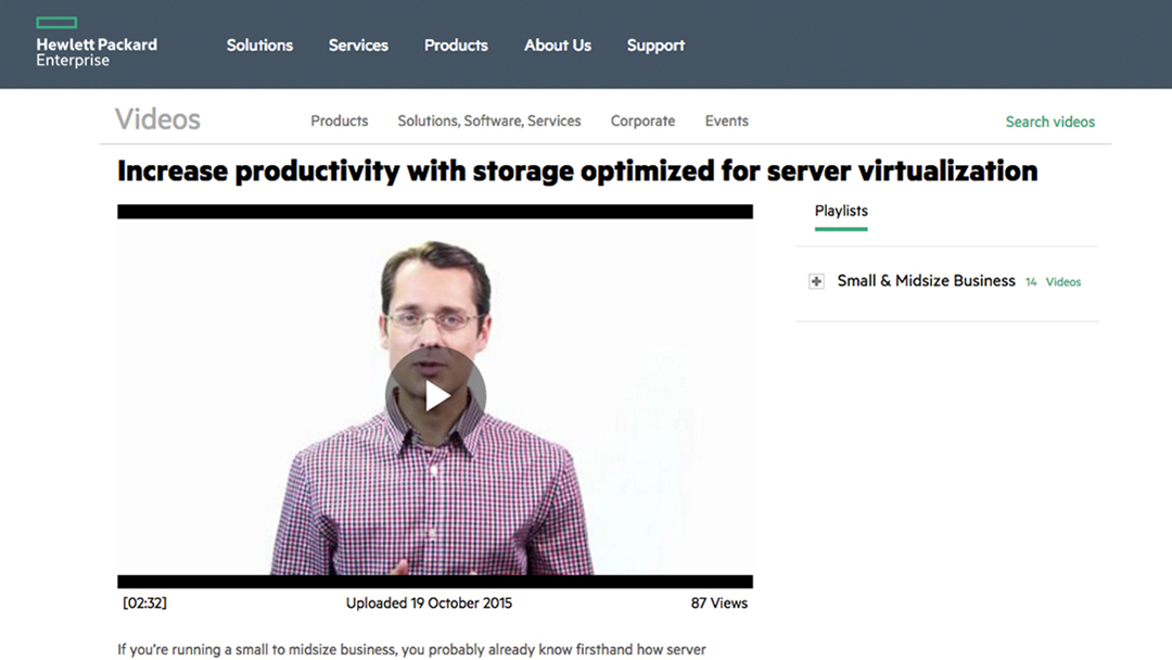 Increase productivity with storage optimized for server virtualization ...